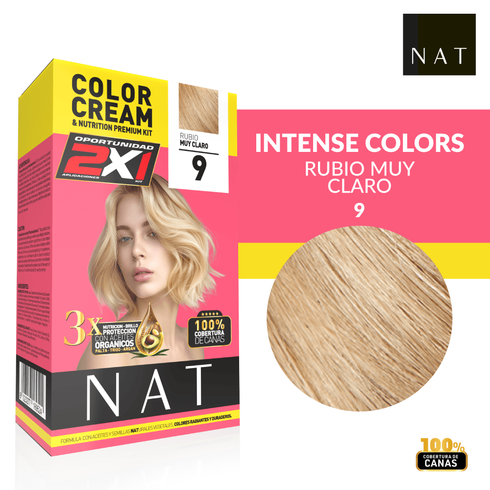 Nat Kit Doble Kit Tubo+Sachet 50G S9 Very Light Blonde